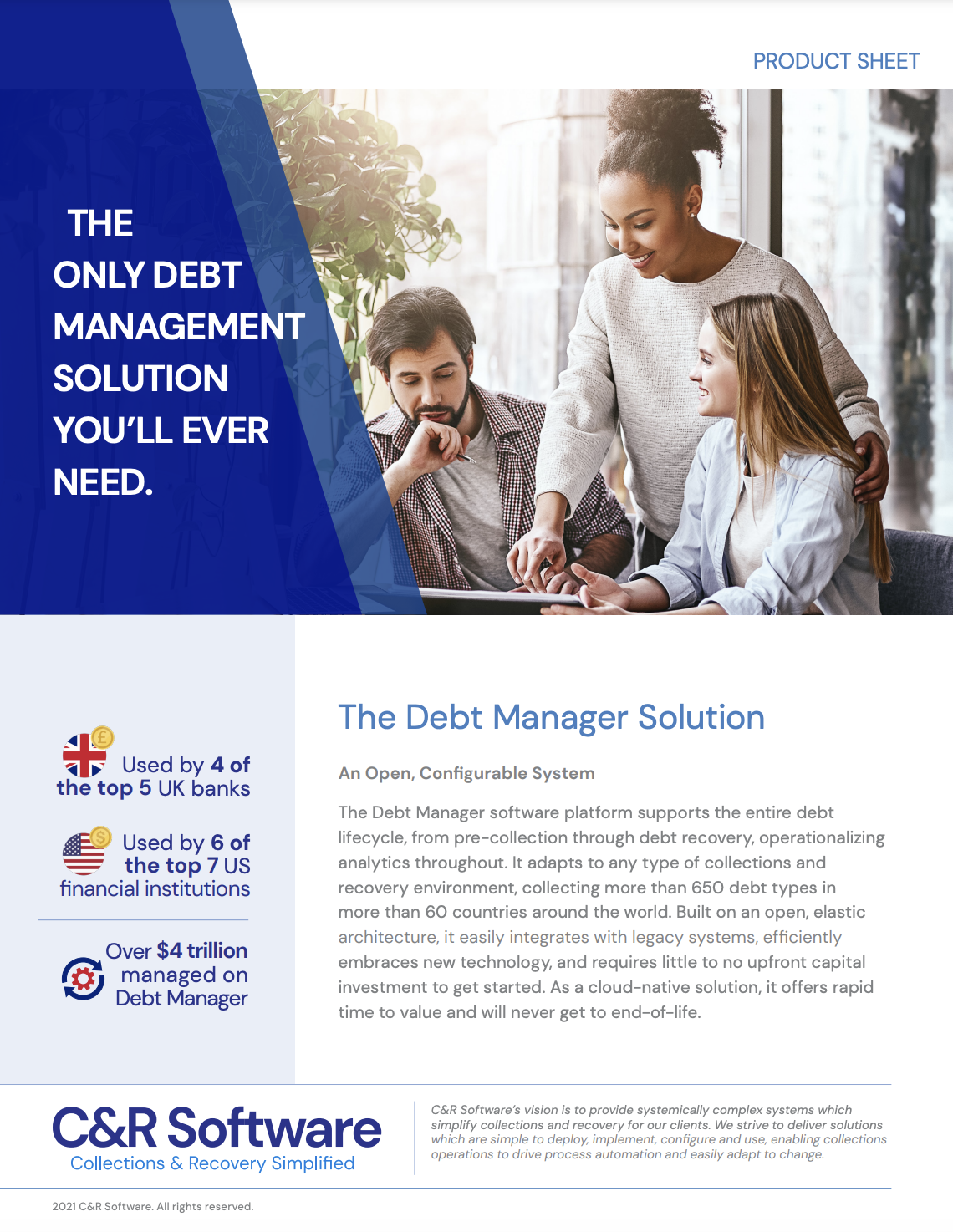 Debt Manager Product Sheet | Decision Management Platform